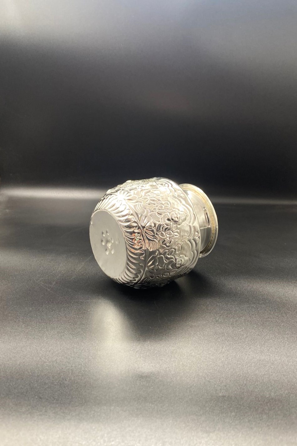 German Silver Ashtalakshmi Kalash Medium – Silver Magic