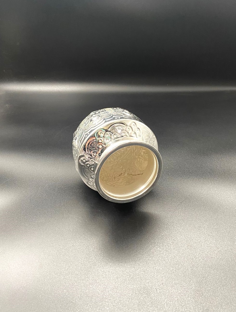 German Silver Ashtalakshmi Kalash Medium – Silver Magic