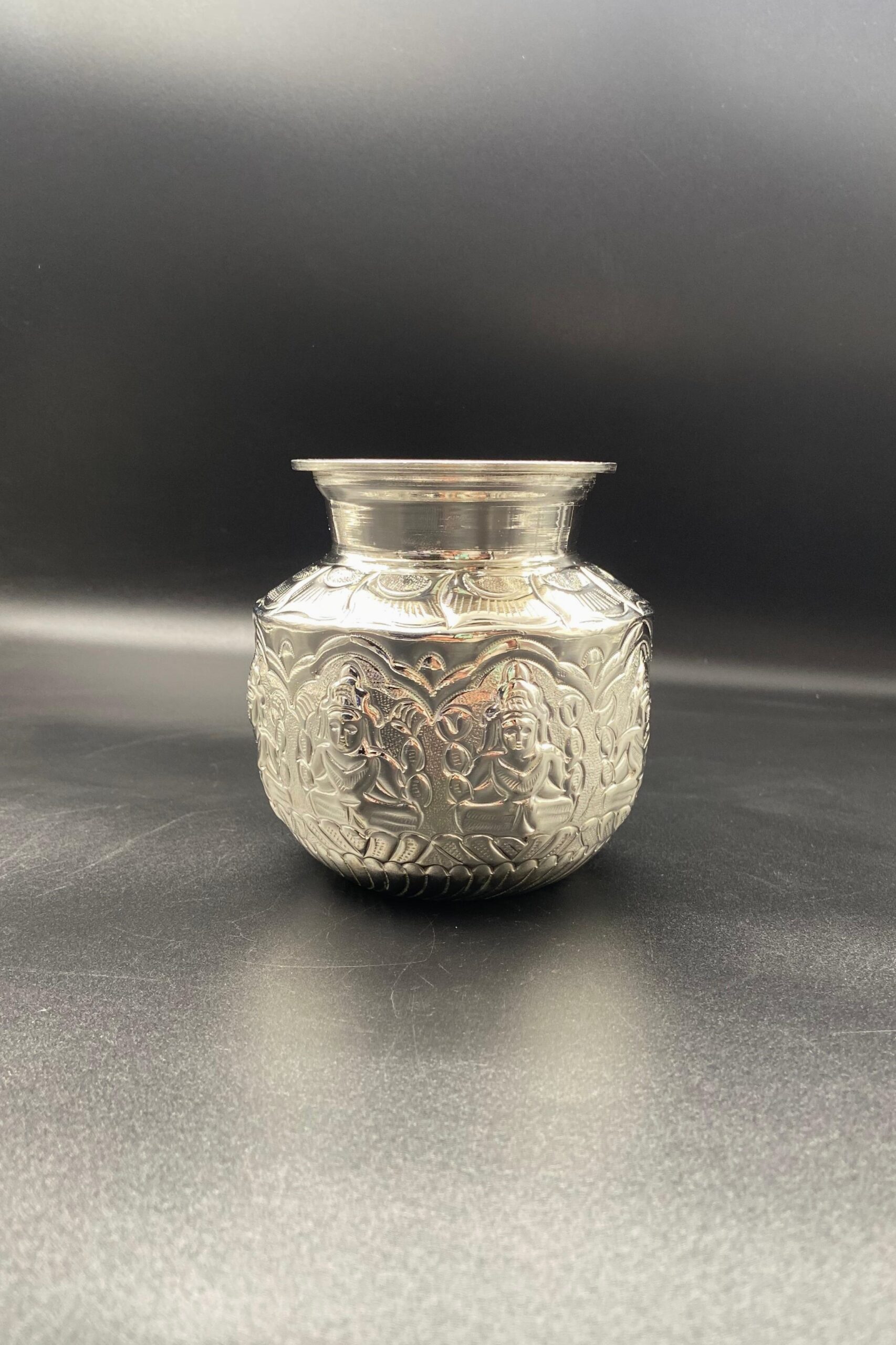 German Silver Ashtalakshmi Kalash Small – Silver Magic